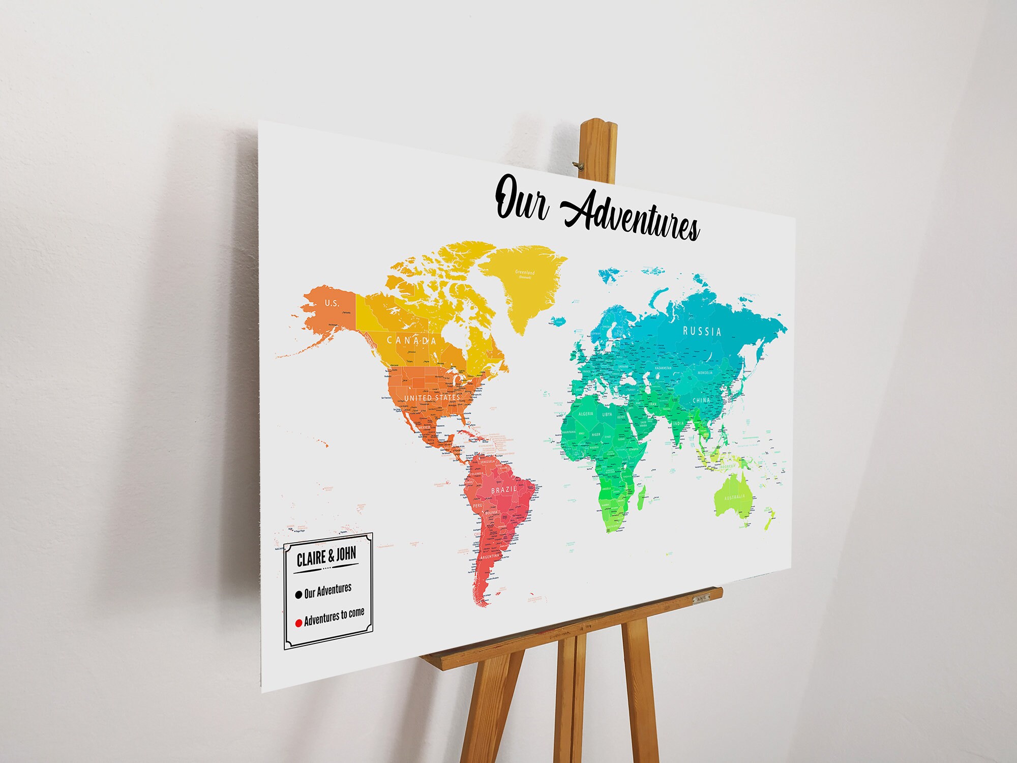World Map Push Pin Push Pin Map World Map Pin Board Cork - Etsy UK