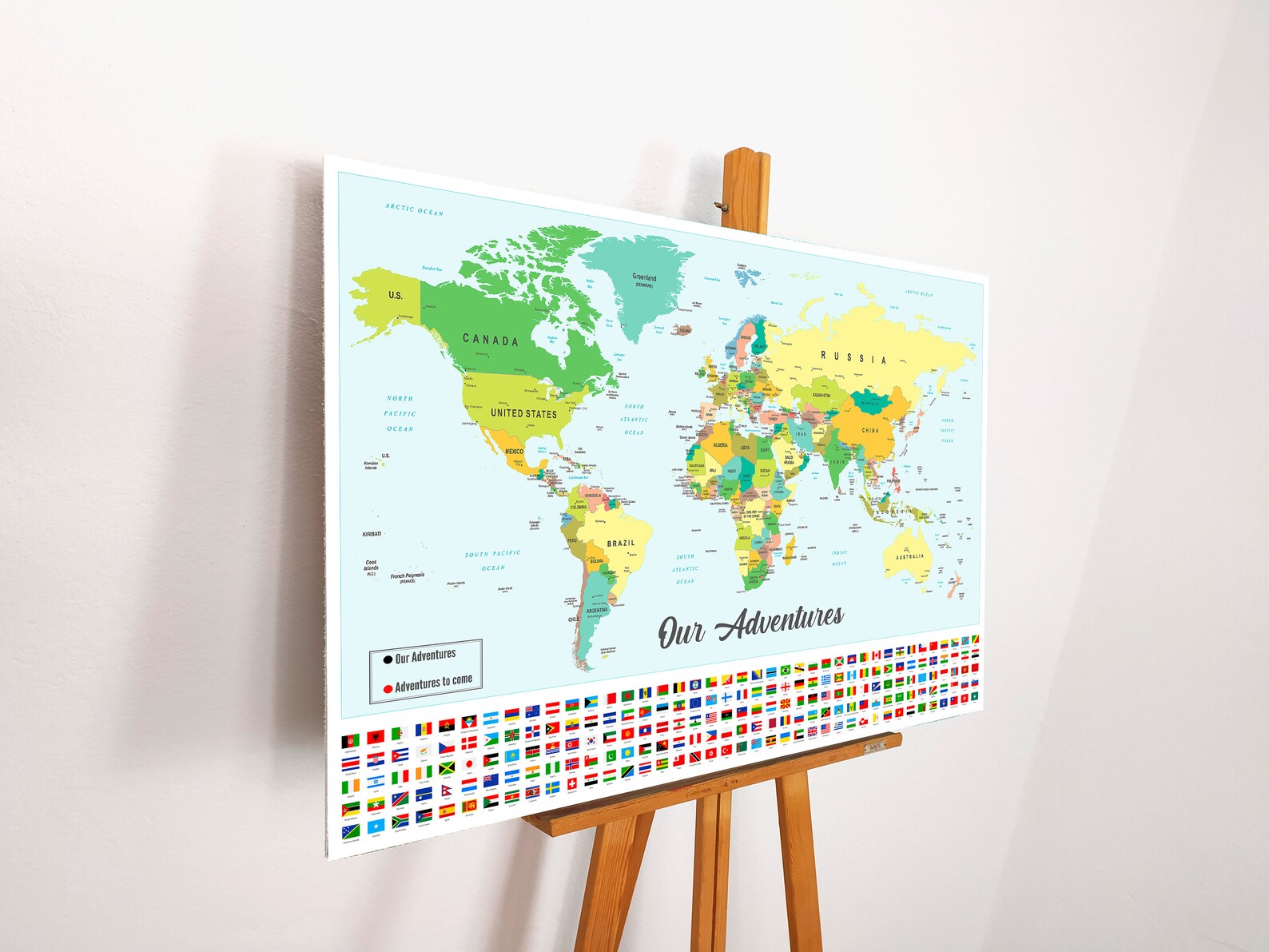 World Map Push Pin, Push Pin Map, World Map Pin Board, Cork World Map ...