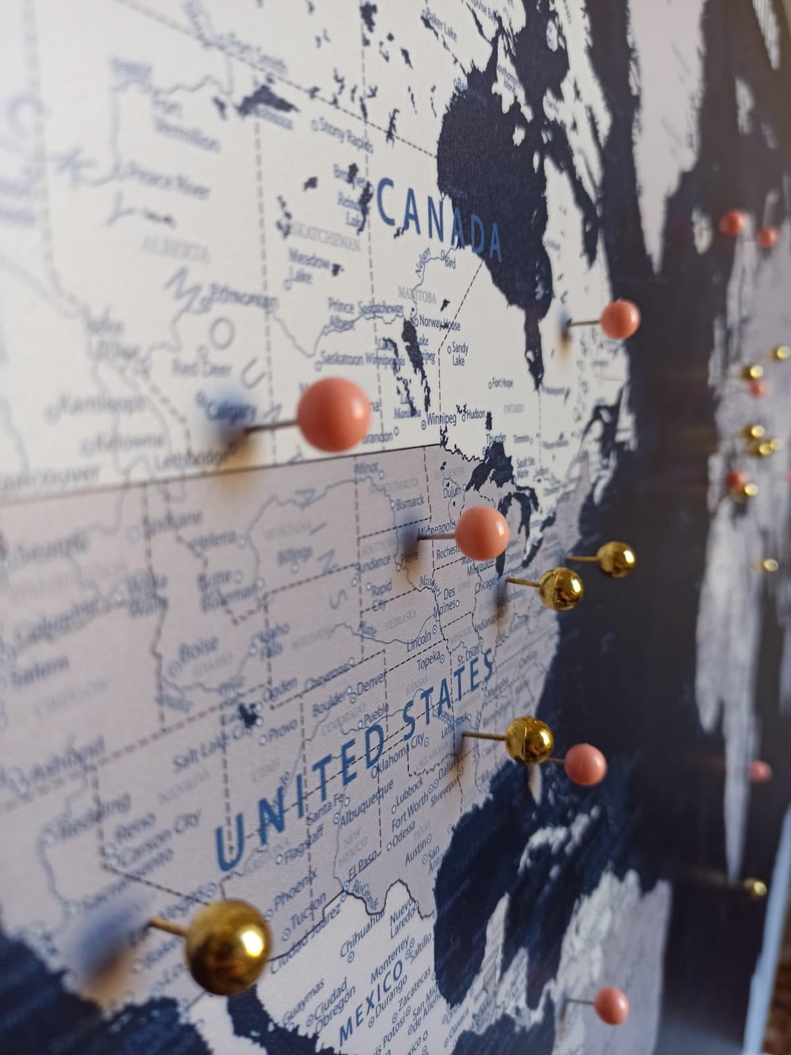 World Map Push Pin Push Pin Map World Map Pin Board Cork - Etsy