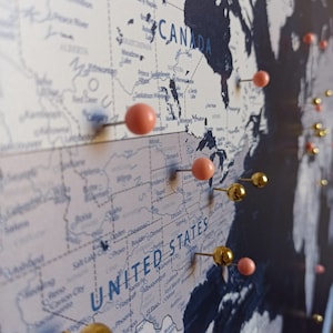 World Map Push Pin, Push Pin Map, World Map Pin Board, Cork World Map ...