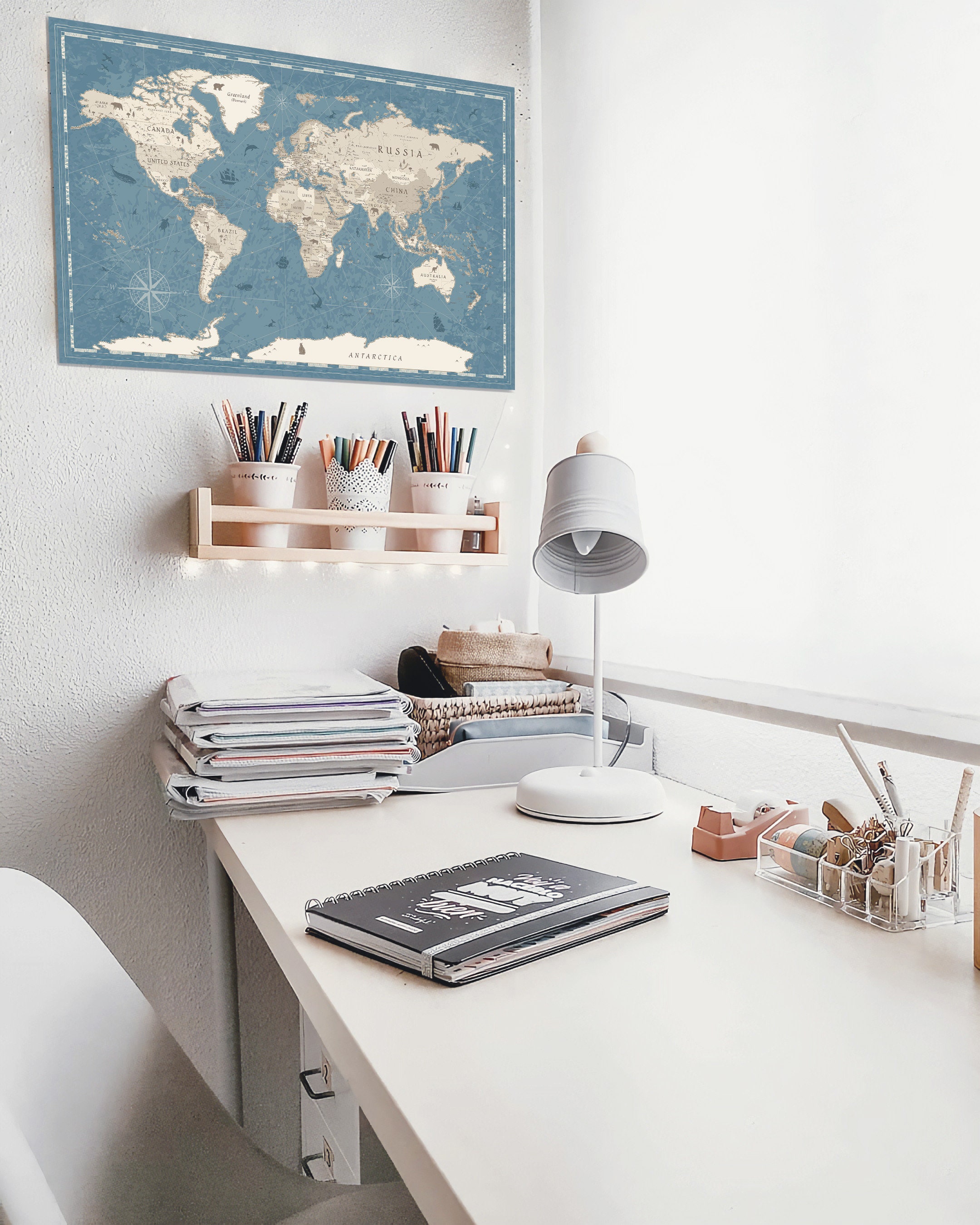 World Map Push Pin, Push Pin Map, World Map Pin Board, Cork World Map ...