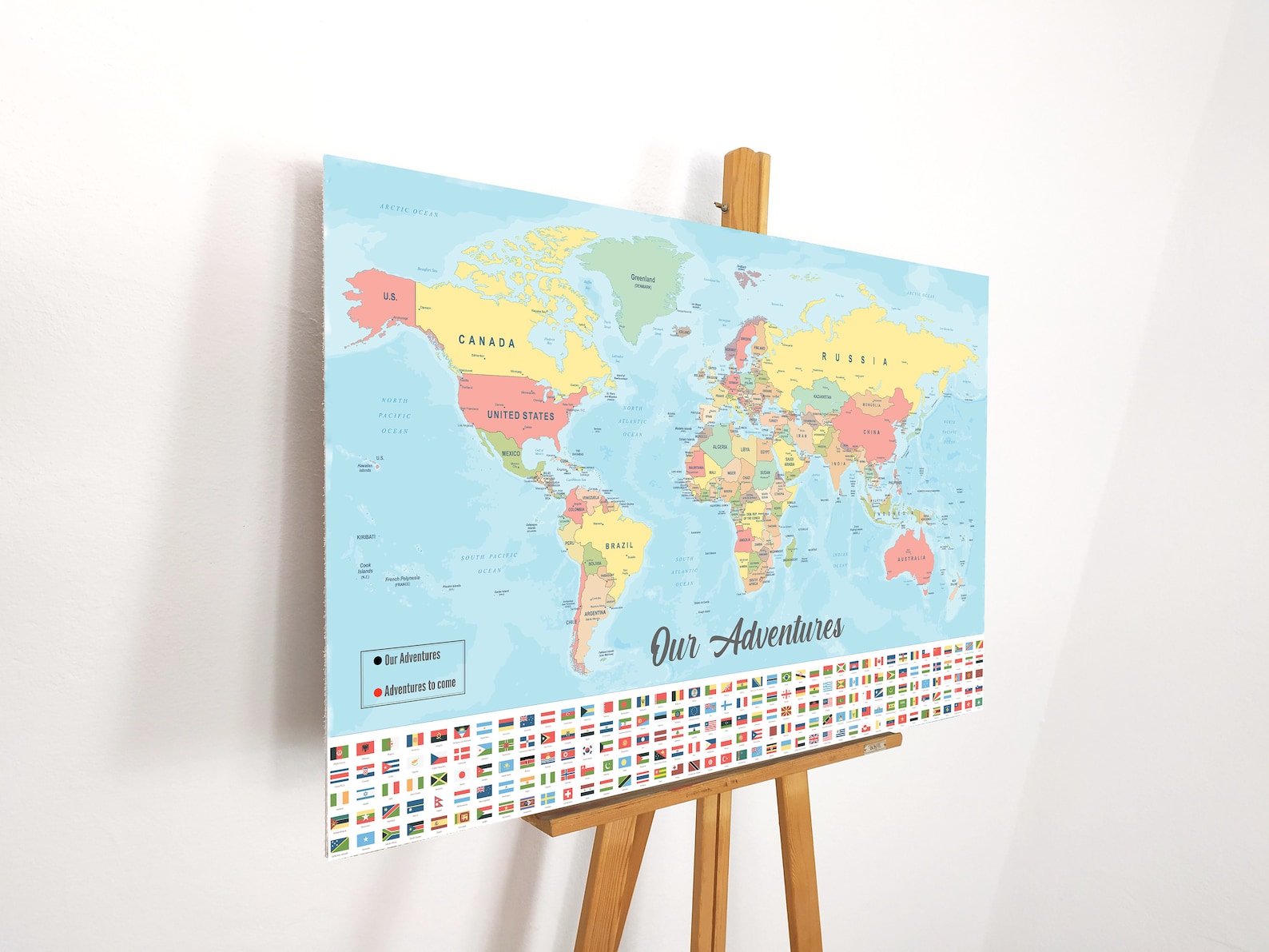 World Map Push Pin Push Pin Map World Map Pin Board Cork | Etsy