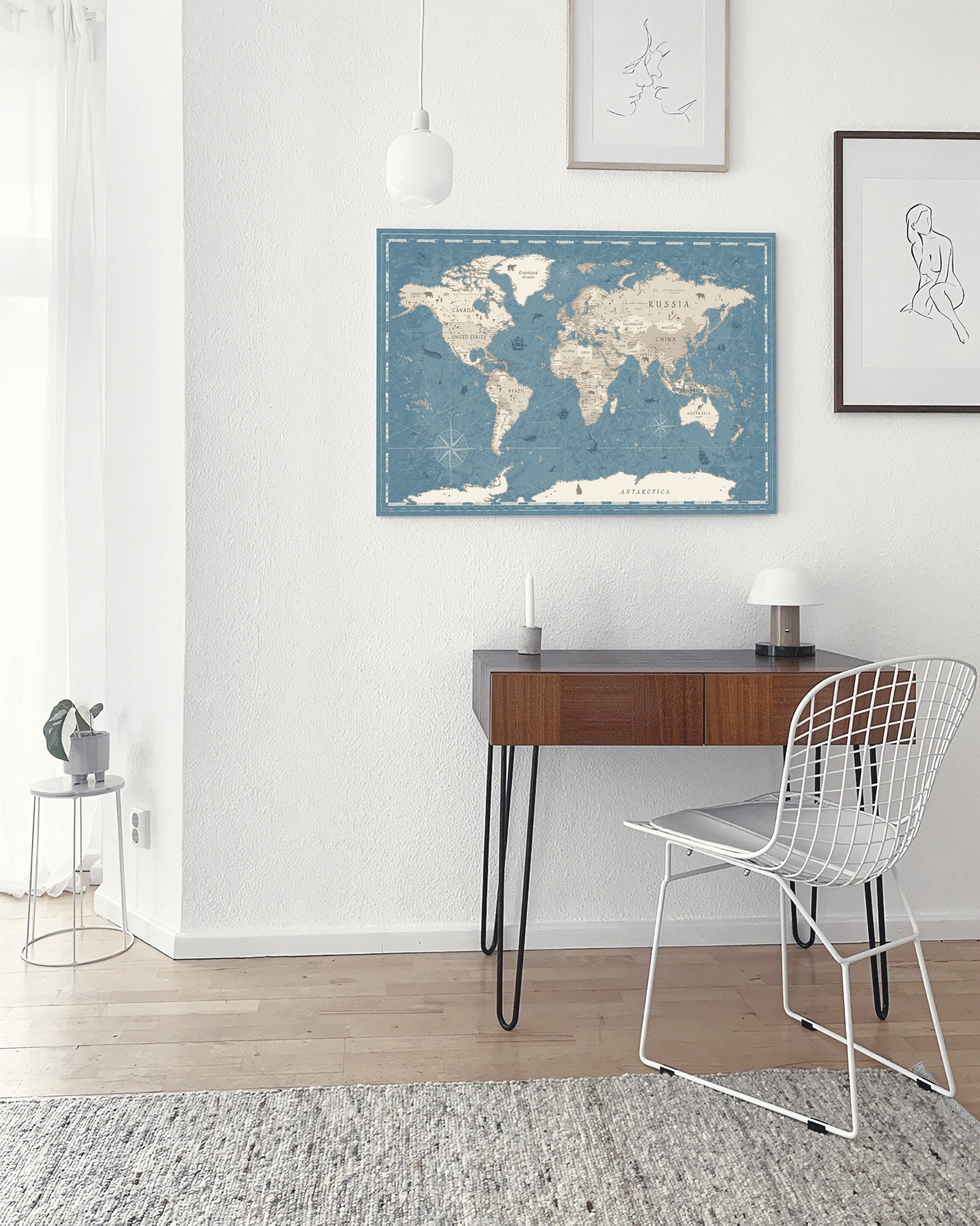 World Map Push Pin, Push Pin Map, World Map Pin Board, Cork World Map ...