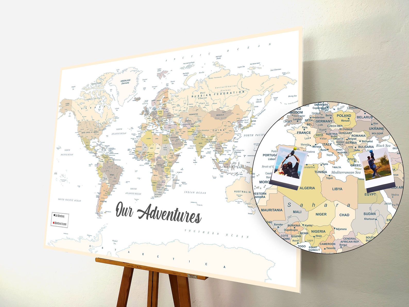 World Map Push Pin Push Pin Map World Map Pin board Cork | Etsy