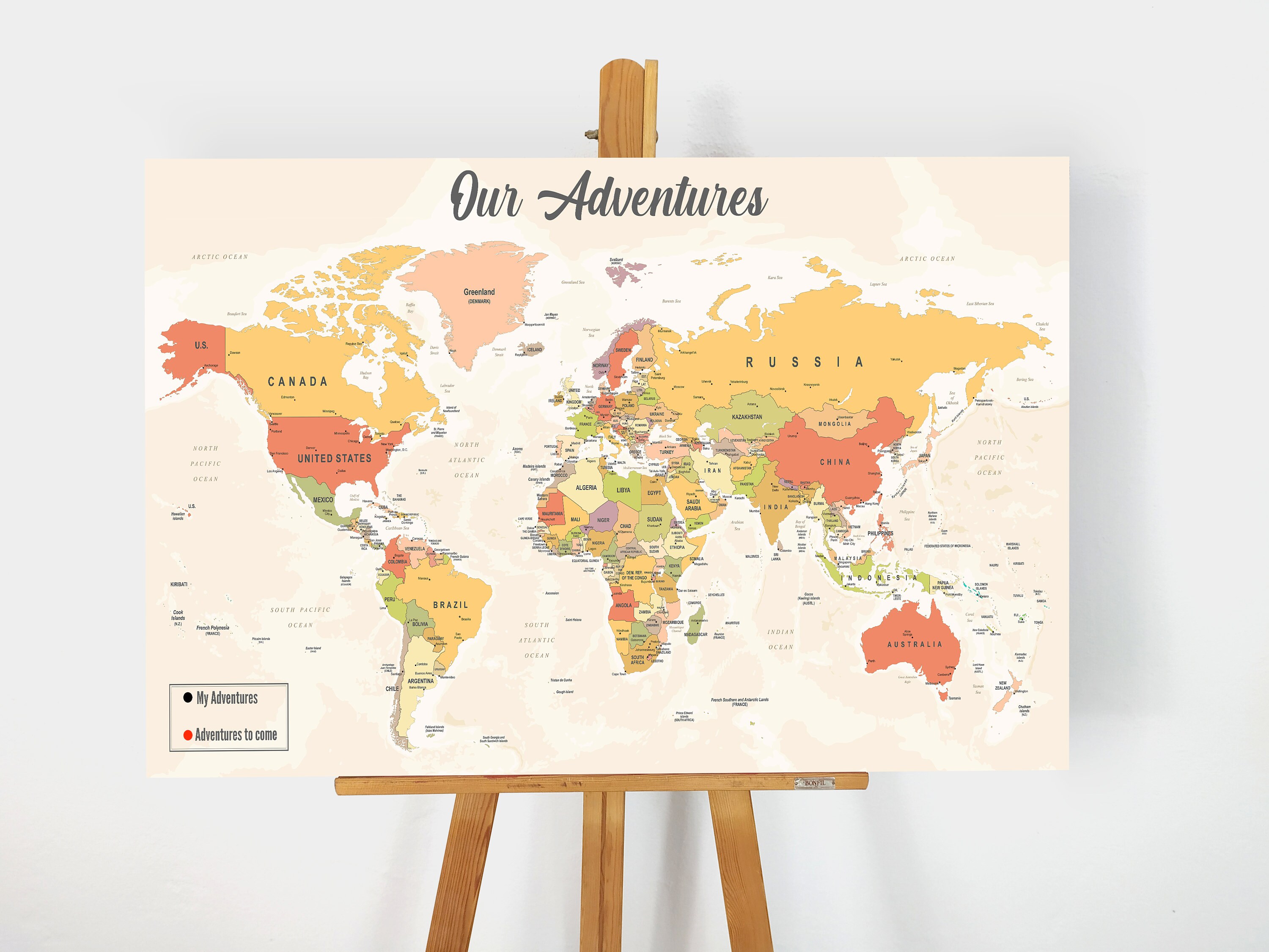 World Map Push Pin Push Pin Map World Map Pin Board Cork | Etsy Canada