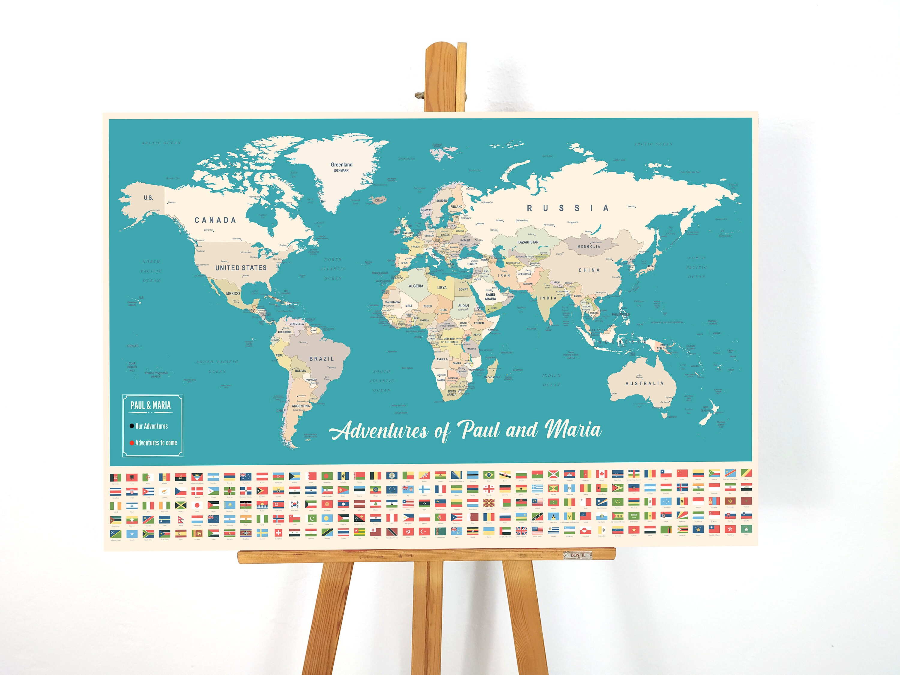 World Map Push Pin Push Pin Map World Map Pin Board Cork | Etsy
