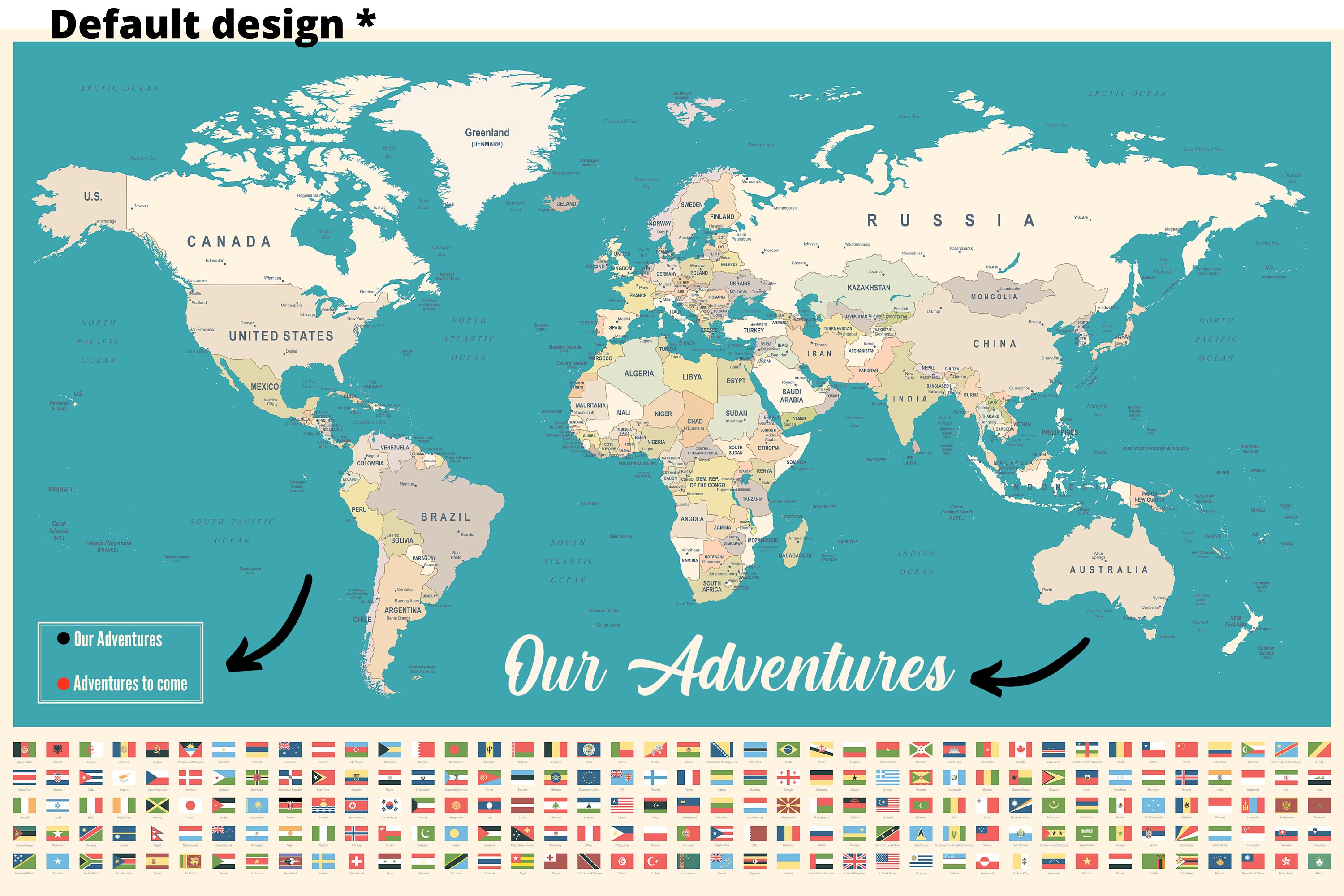 World Map Push Pin Push Pin Map World Map Pin Board Cork | Etsy