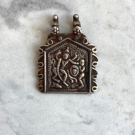 Antique Hindu Amulet Featuring the Goddess Durga. | Etsy