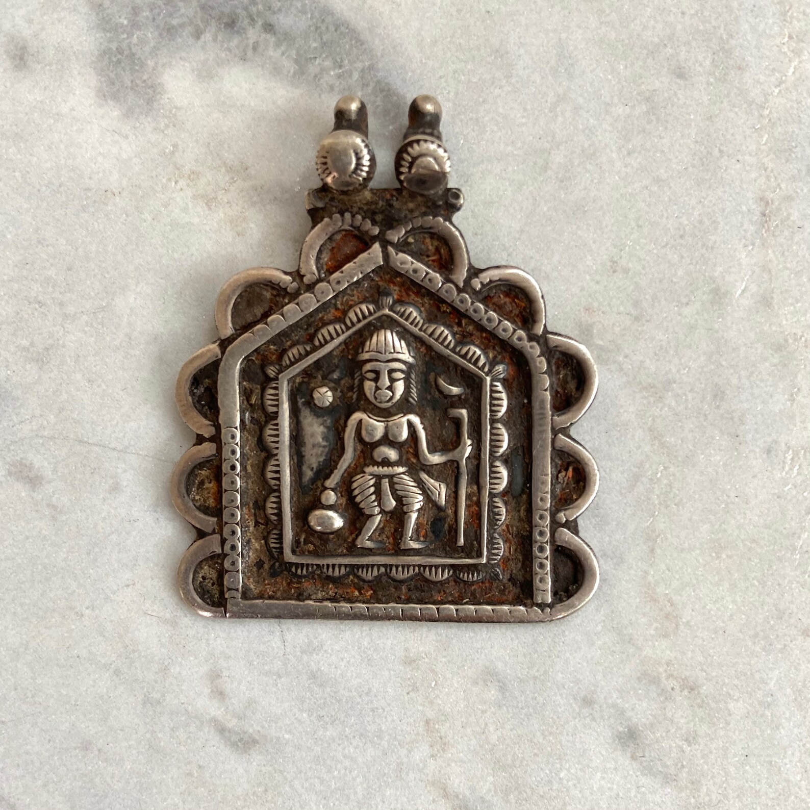 Old Hindu Amulet Rajasthan India With Beautiful Patina - Etsy
