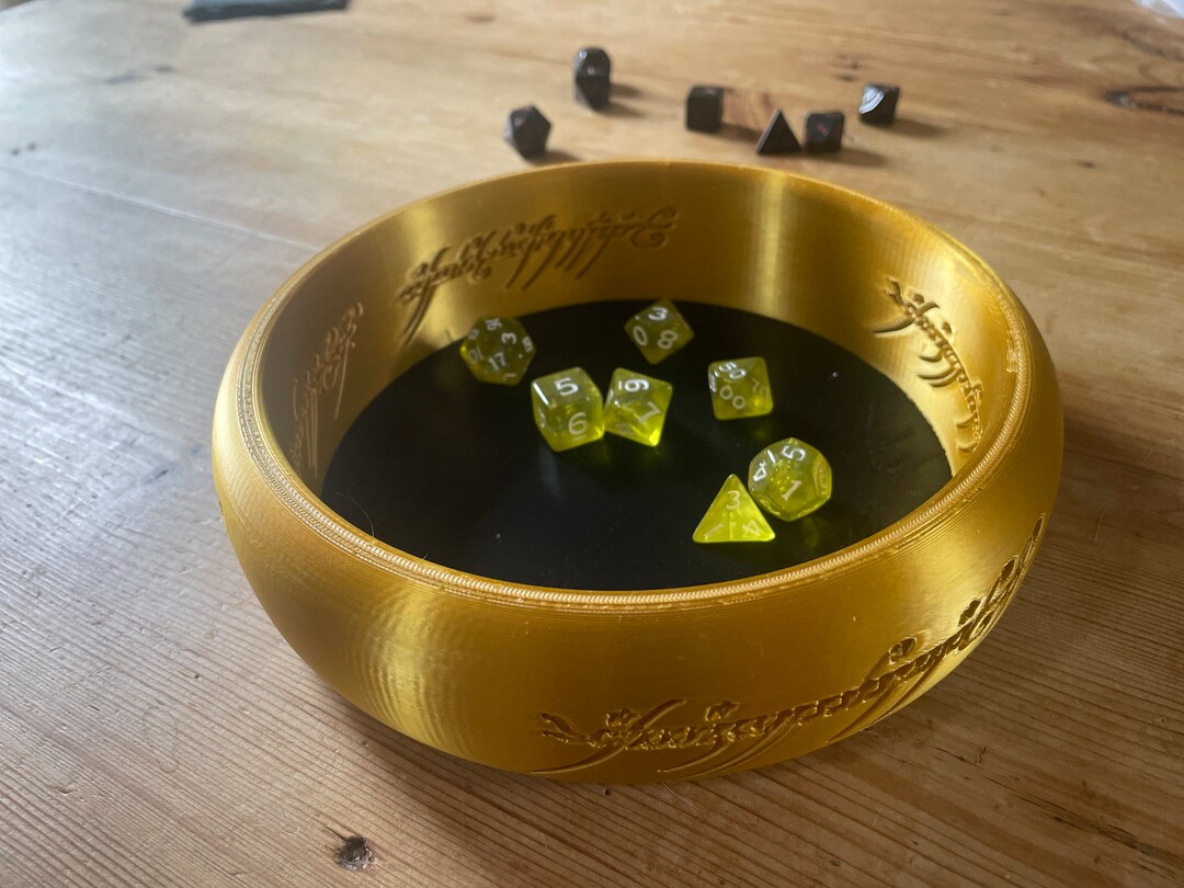 Lord of the Rings Dice Tray | Tabletop Gaming | Ring Tray - Etsy