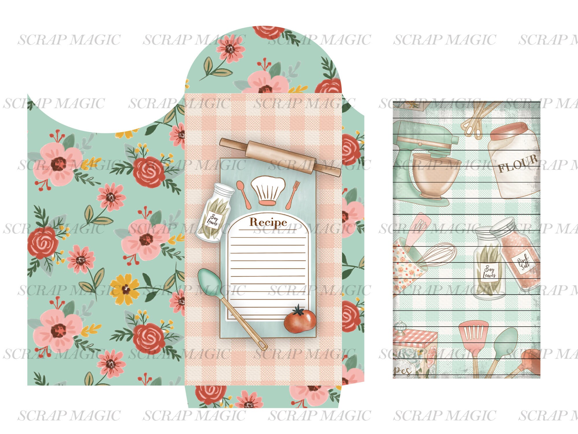 Cooking Junk Journal Ephemera, Add on Digital Kit, Instant Download ...