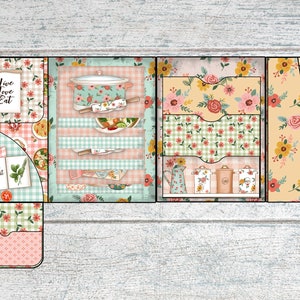 Cooking Junk Journal Folio Kit, Loaded Folder, Kitchen Printables ...