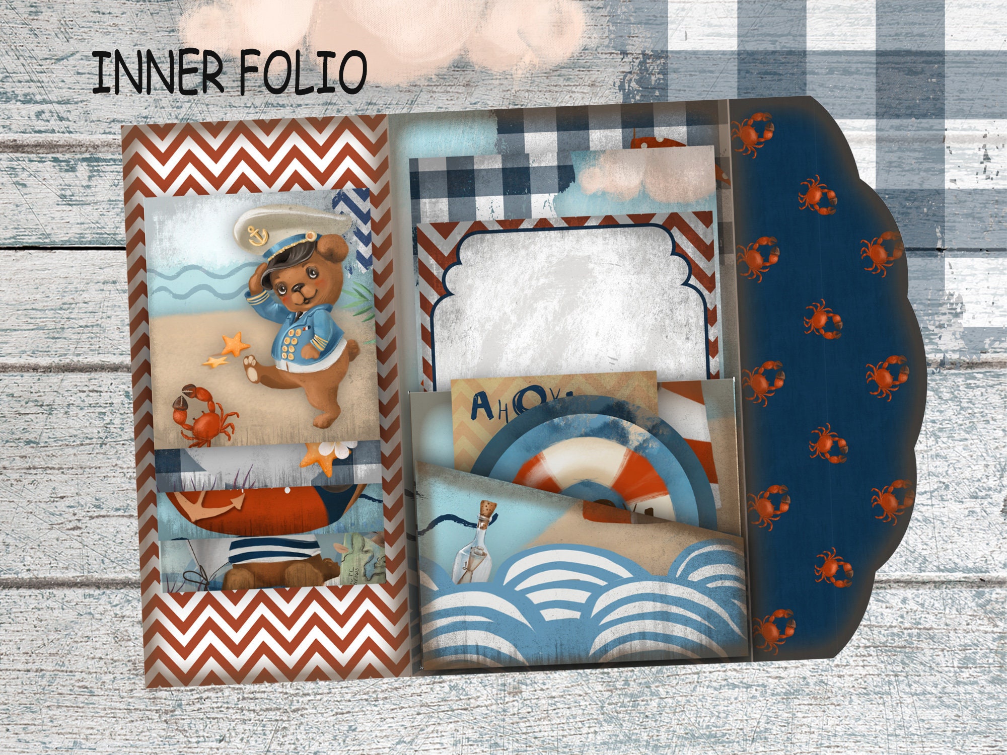 Junk Journal Folio Kit, Loaded Folder, Digital, Animal Printables ...