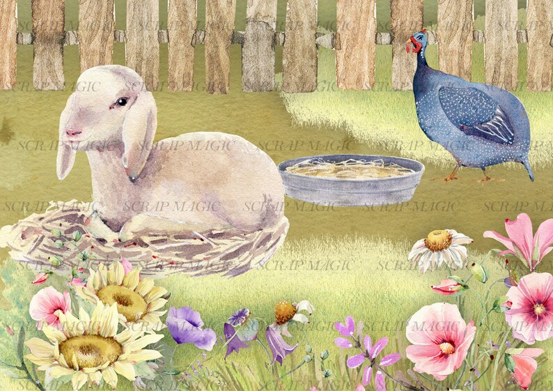 Floral Farm Junk Journal, Digital Kit , Farm Life, Journal Pages ...