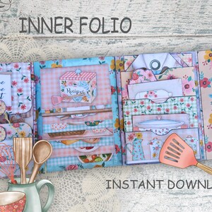 Cooking Junk Journal Folio Kit, Loaded Folder, Kitchen Printables ...