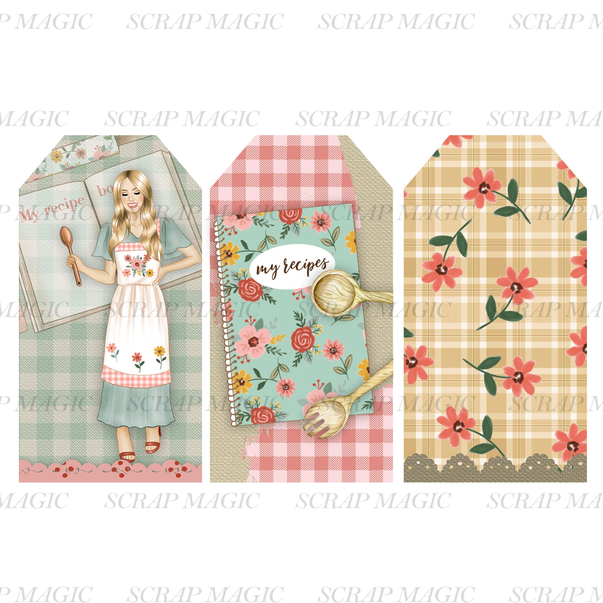 Cooking Junk Journal, Ephemera, Add on Digital Kit, Instant Download ...