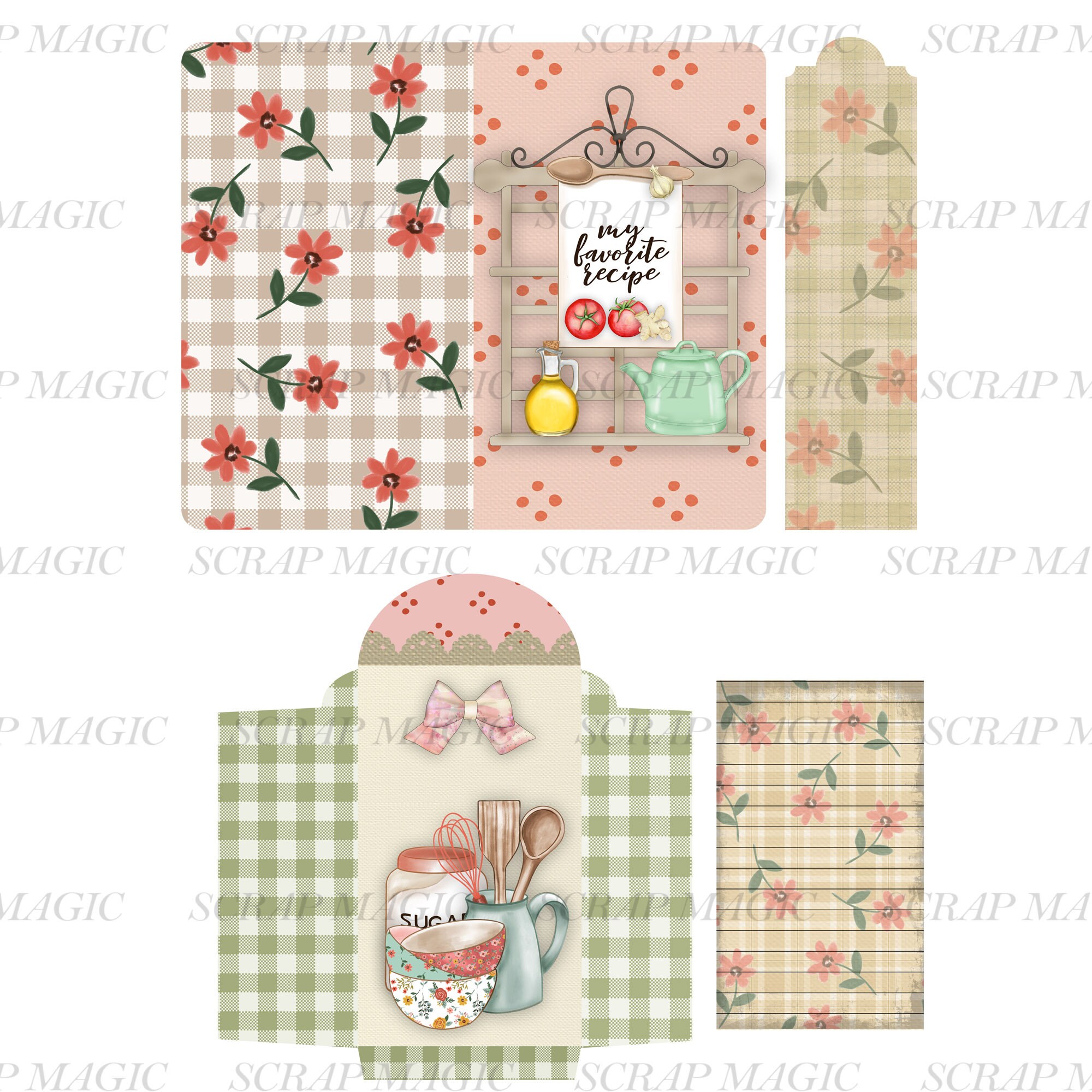 Cooking Junk Journal, Ephemera, Add on Digital Kit, Instant Download ...