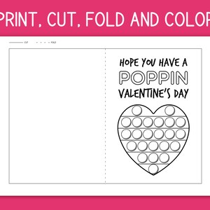Pop It Valentine Card | Cute Valentine's Card Printable | Valentine ...