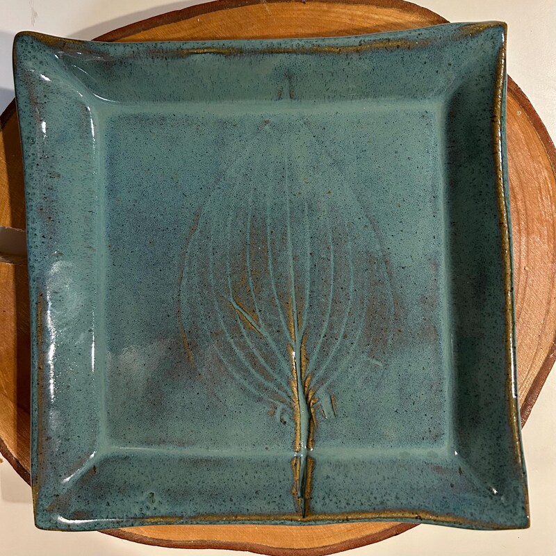 Blue and White Square Plates - Etsy