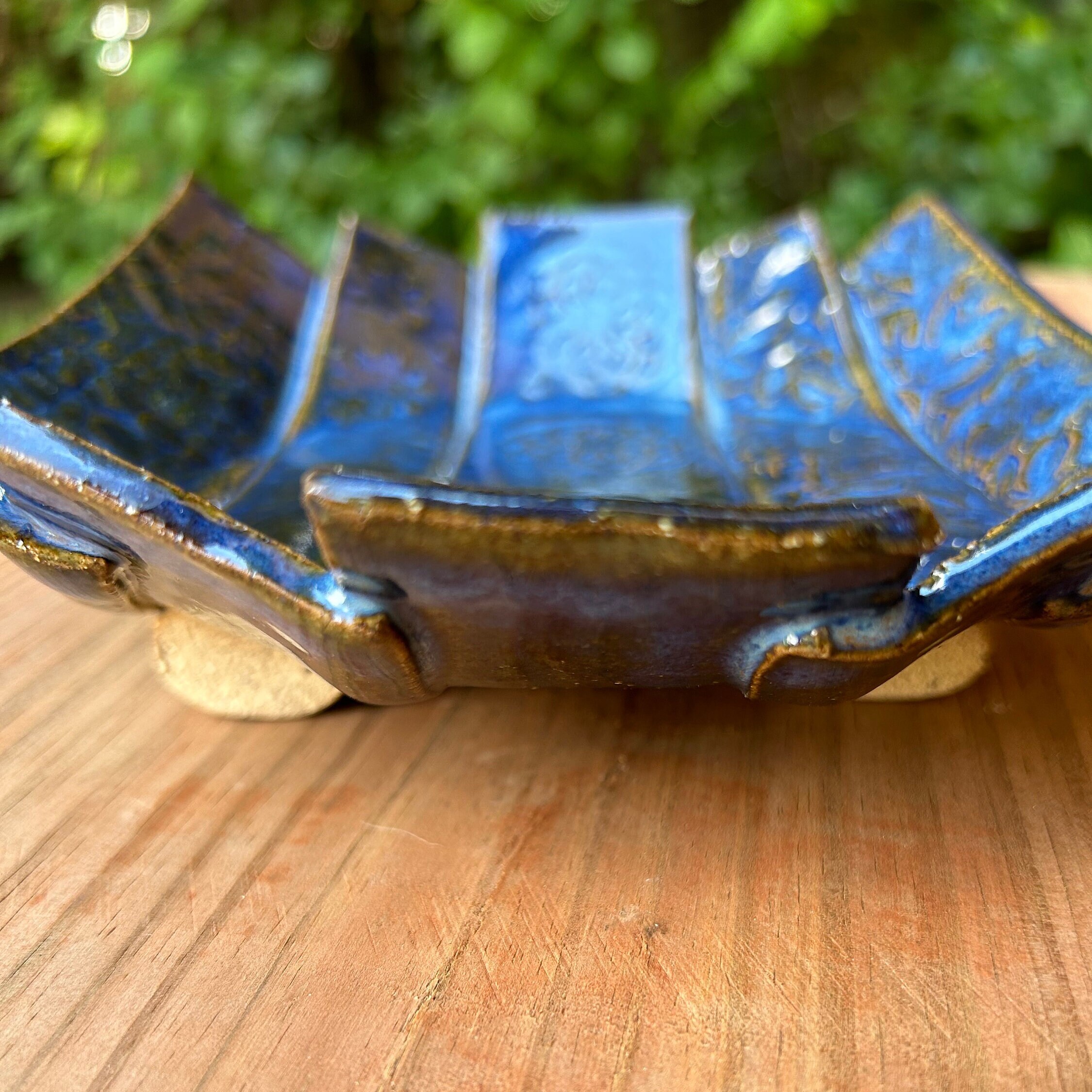 Decorative Ceramic Bowls Hand Built From Strips of Textured Clay - Etsy