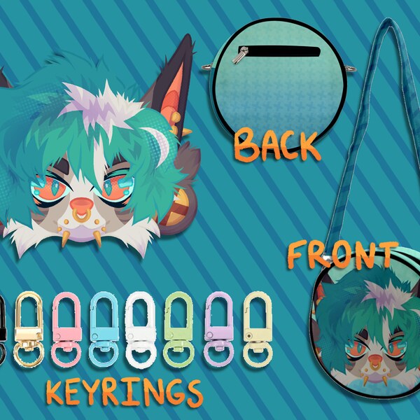 Custom Fursona Squishmallow Keychain - Etsy