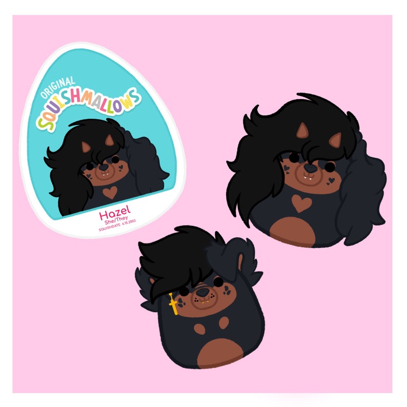 Custom Fursona Squishmallow Keychain - Etsy