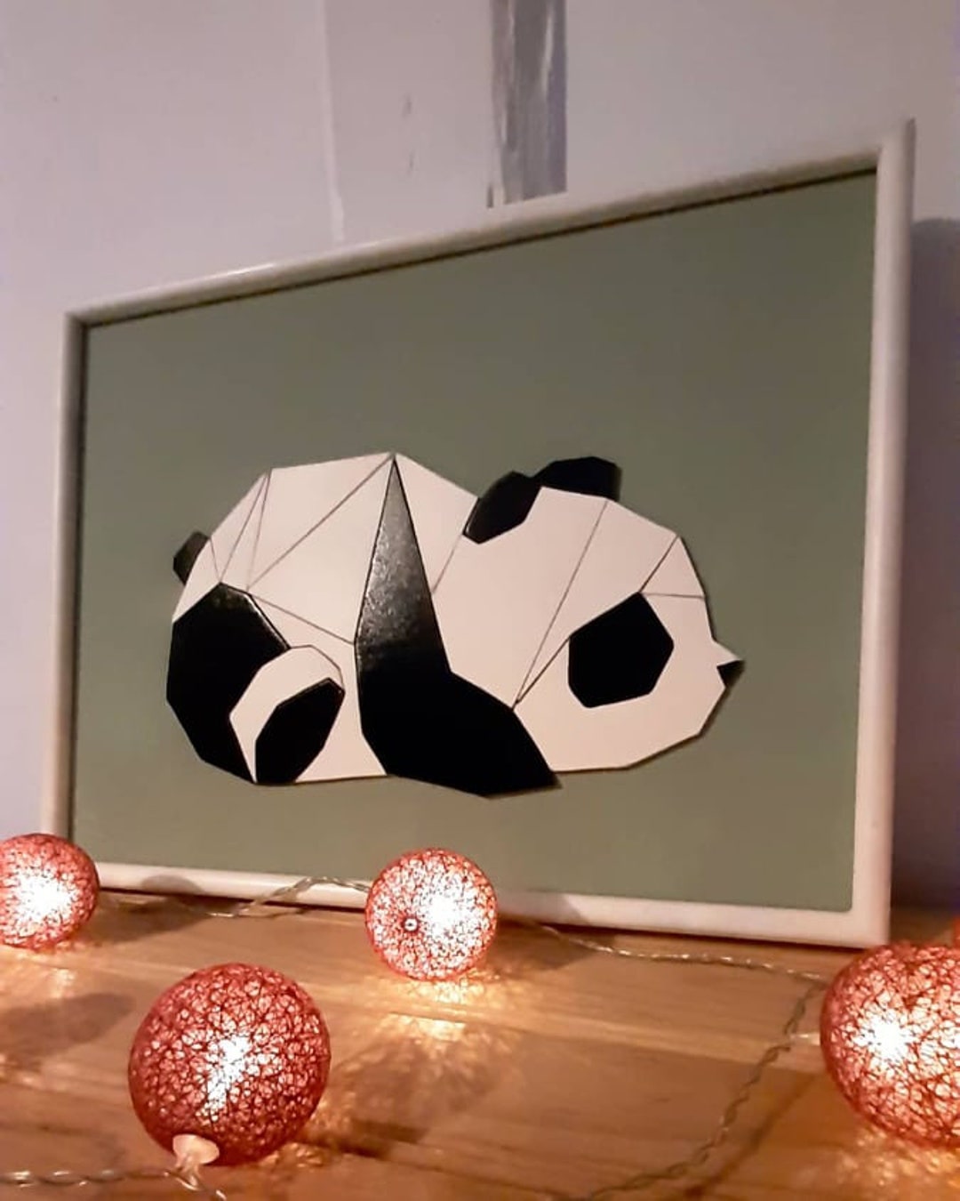 Wooden Panda / Children's and Baby's Room / Wall Decoration - Etsy