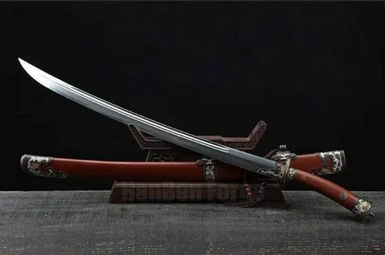 Custom handmade DAMASCUS STEEL DRAGON sword with sheath | Etsy