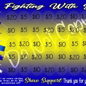 Scratch off Fundraiser Cards - Cheerleaders - Gymnast - Dance ...