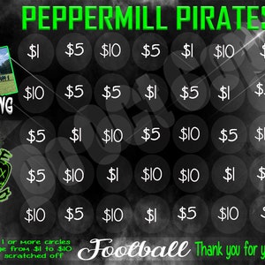 Scratch off Fundraiser Cards - Cheerleaders - Gymnast - Dance ...