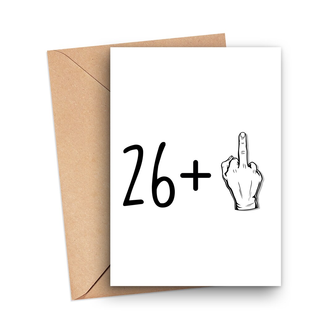 Funny 27th Birthday Card, 27th Birthday Card, 27 Year Old Birthday Card ...