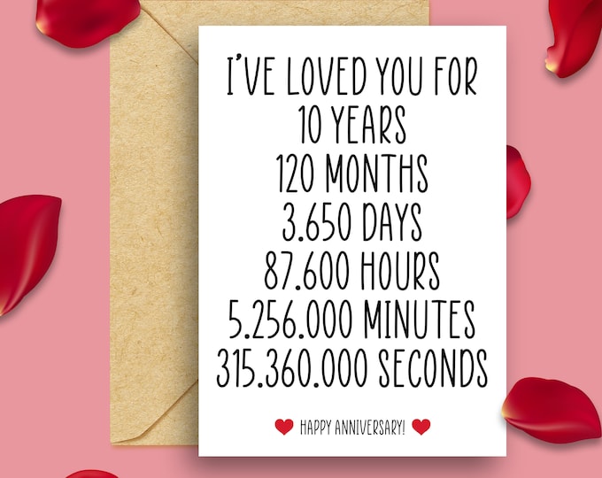 5th Anniversary Card 5 Year Anniversary Card 5 Years Married - Etsy