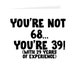 Funny 68th Birthday Card Funny Birthday Card for 68 Year Old - Etsy