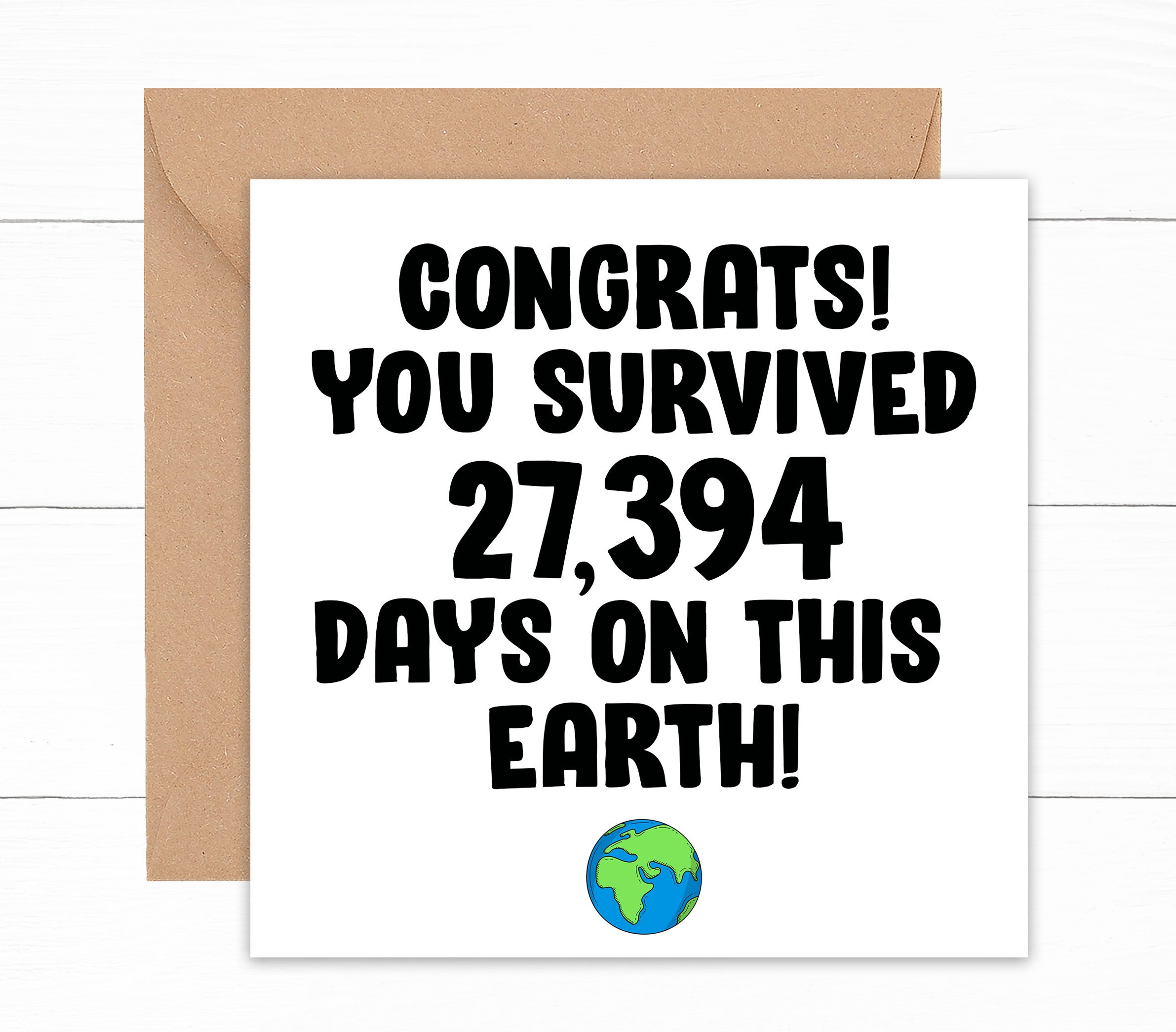 75th Birthday Card Funny 75th Birthday Card Congratulations Etsy 75th Birthday Card Funny 75th Birthday Card Congratulations Etsy