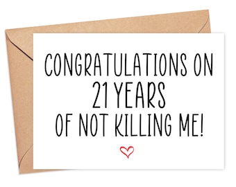 21st Anniversary Gift for Husband | Etsy