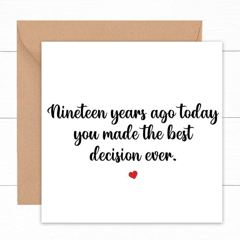 19th Anniversary - Etsy