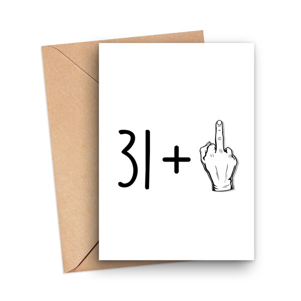 Funny 32 Birthday Card - Etsy
