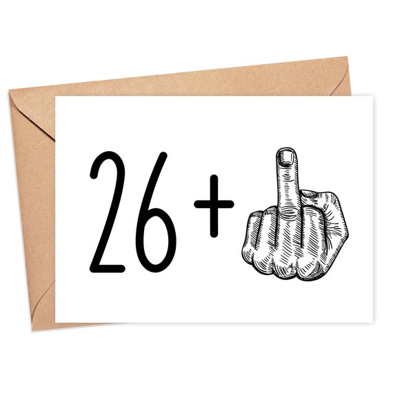 27th Birthday Card Funny 27th Birthday Card Funny Middle | Etsy