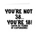 You're Not 38, Funny 38th Birthday Card, 38th Birthday Card, 38th ...