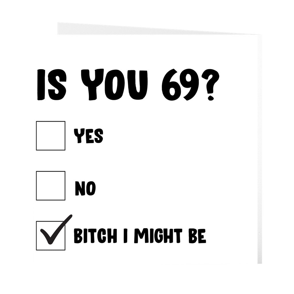 Is You 69 Birthday Card 69th Birthday Card Funny Birthday - Etsy
