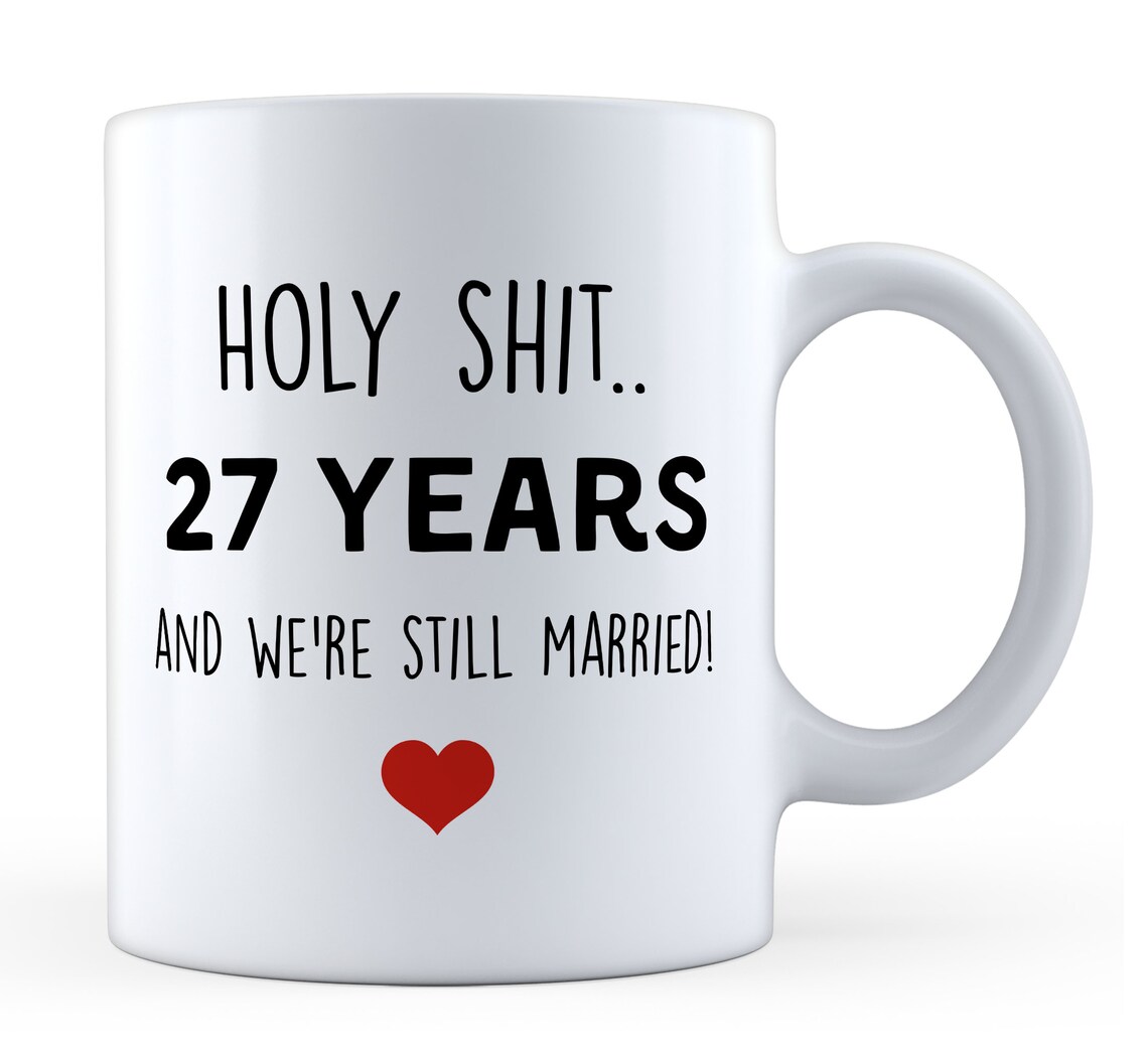 27th Anniversary Gift 27th Anniversary Mug 27 Year Etsy 27th-anniversary-gift-27th-anniversary-mug-27-year-etsy