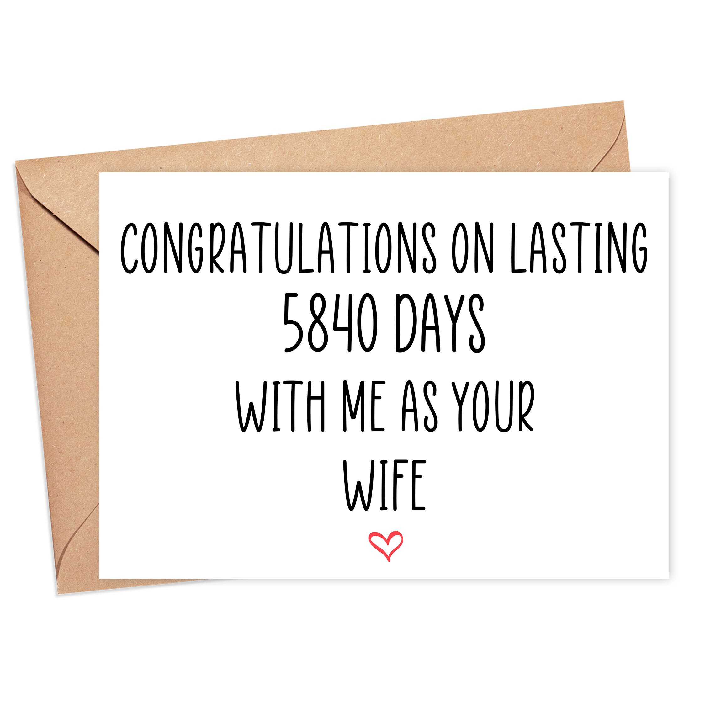 16th Anniversary Card for Husband 16 Year Anniversary Card - Etsy