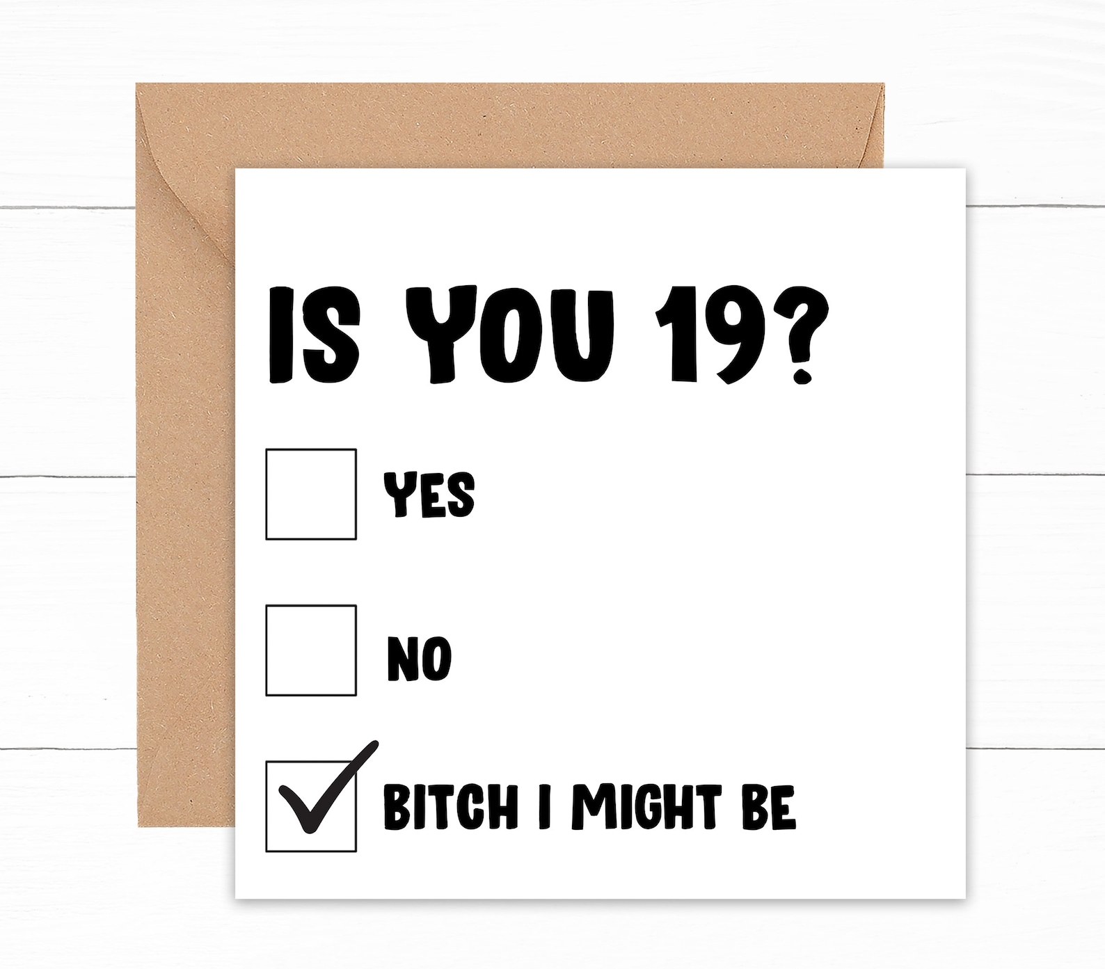 Is You 19 Birthday Card Funny Birthday Card 19 Year Old | Etsy