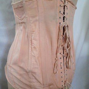 Antique 20's Antinea Paris Modelling Corset With Back Lacing and Metal ...