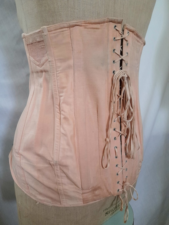 Antique 20's Antinea Paris Modelling Corset with Back… - Gem