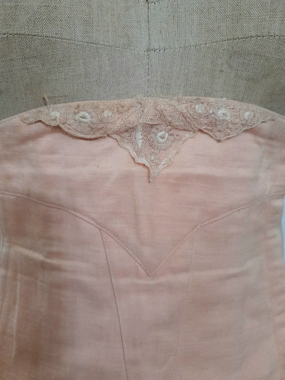 Antique 20's Antinea Paris Modelling Corset with Back… - Gem