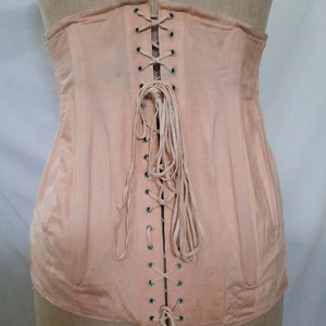 Antique 20's Antinea Paris Modelling Corset With Back Lacing and Metal ...