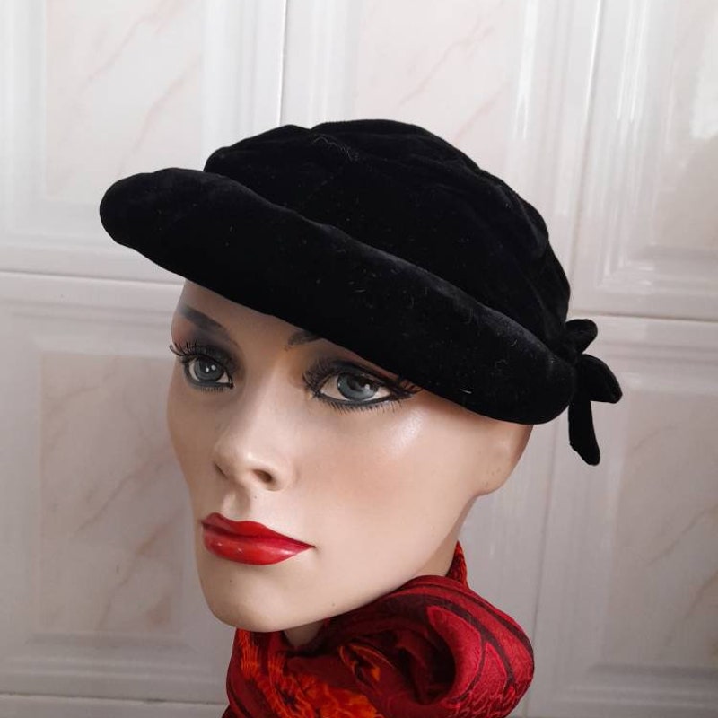 Velvet Hat - Etsy