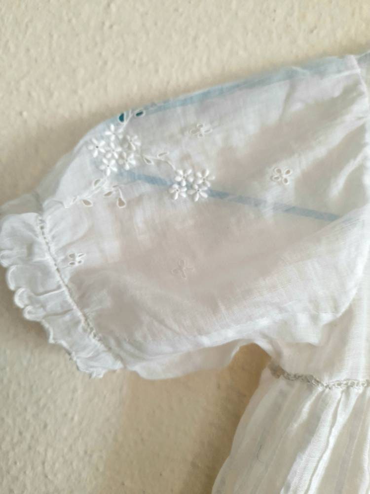 Vintage Little Girl Semi Sheer Muslin Dress With Delicate - Etsy