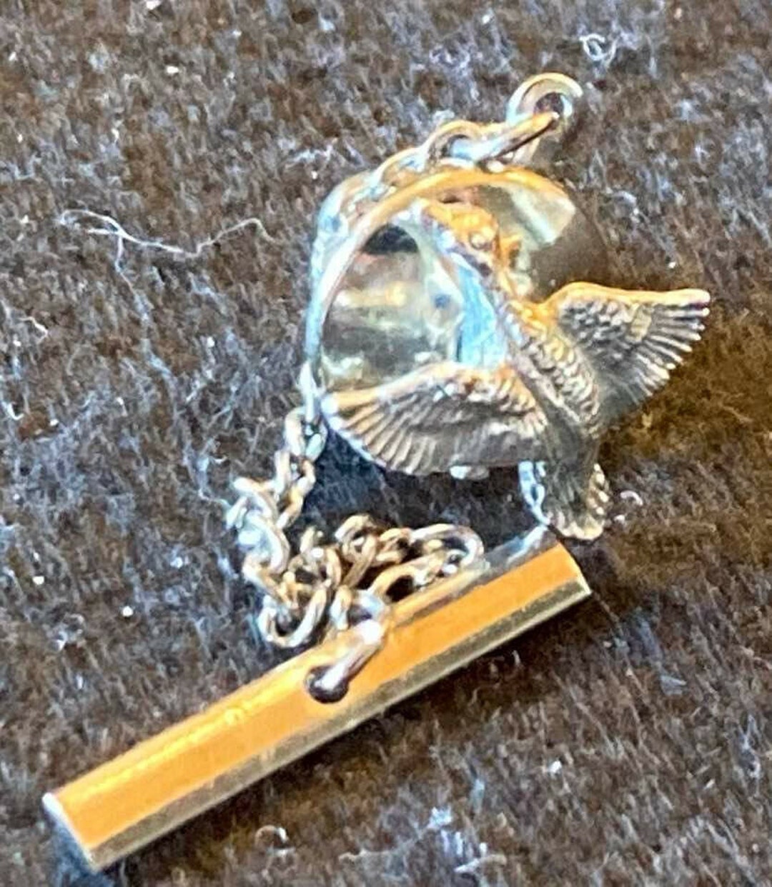 Vintage Pheasant Bird Silver Tone Tietack, Tie Bar SAFETY PIN - Etsy